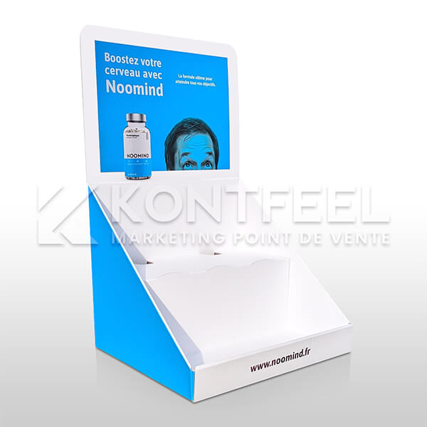 Plv De Comptoir En Carton Kontfeel Mise En Avant Dans Magasins